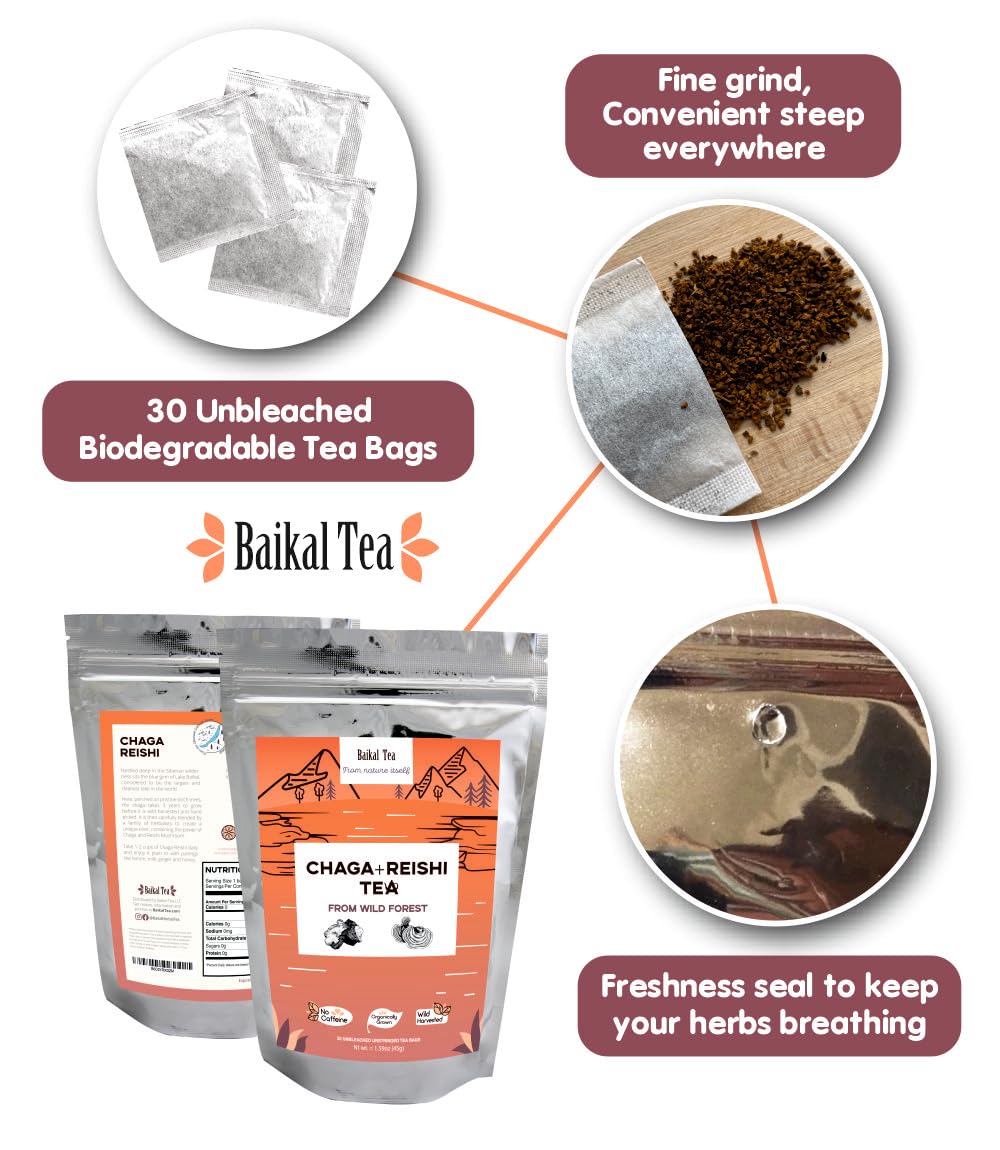 hand-picked Ganoderma Lingzhi tea bags