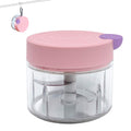 hand-powered garlic chopper pink