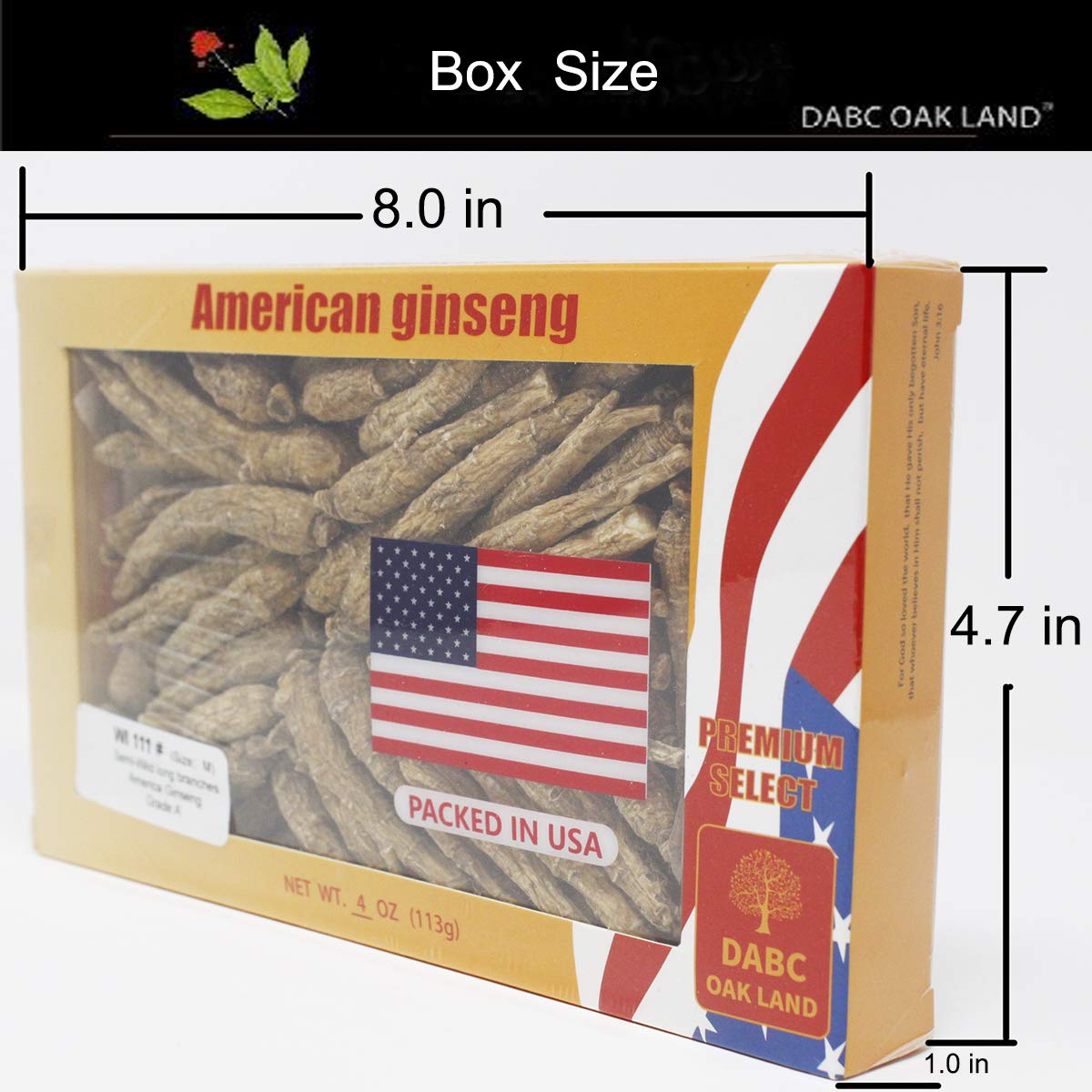 hand-selected Wisconsin ginseng root