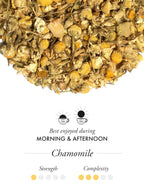 hand sewn chamomile tea bags