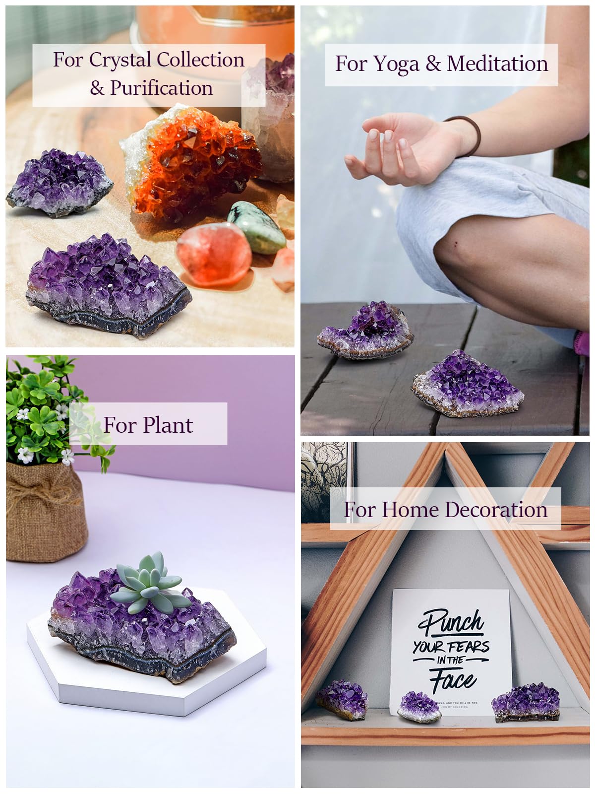 handcrafted amethyst geode gift idea