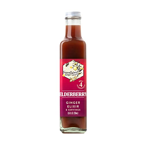 handcrafted elderberry ginger wellness drink