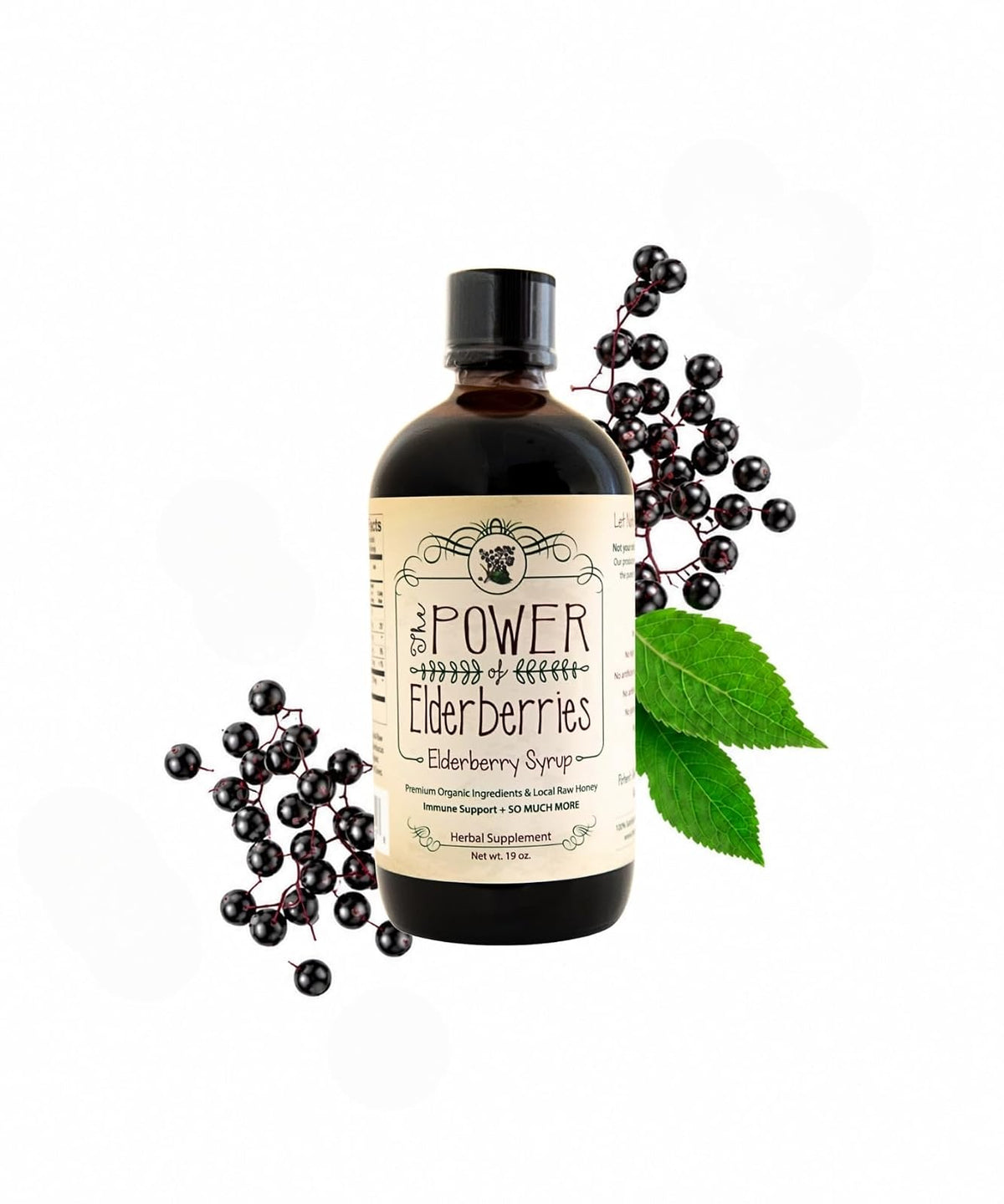 handcrafted elderberry syrup with honey