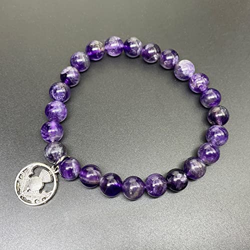 Handcrafted Scottish thistle bracelet