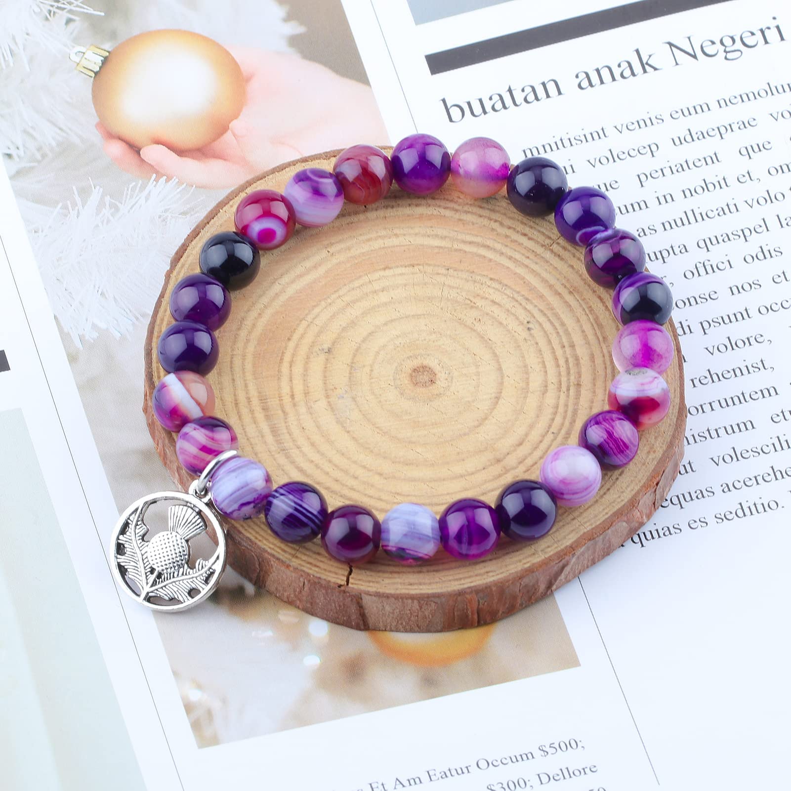 Handcrafted Scottish thistle jewelry gift
