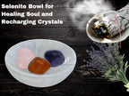 Handcrafted selenite bowl for wellness rituals