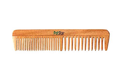 handcrafted wood comb for wavy hair