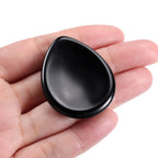 Handheld black obsidian stone for anxiety