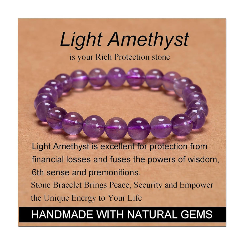handmade gemstone bracelet amethyst
