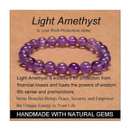 handmade gemstone bracelet amethyst