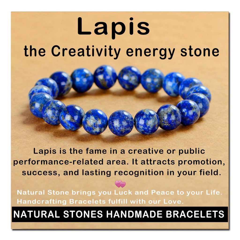 handmade lapis lazuli bracelet