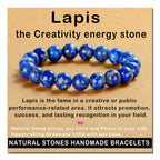 handmade lapis lazuli bracelet