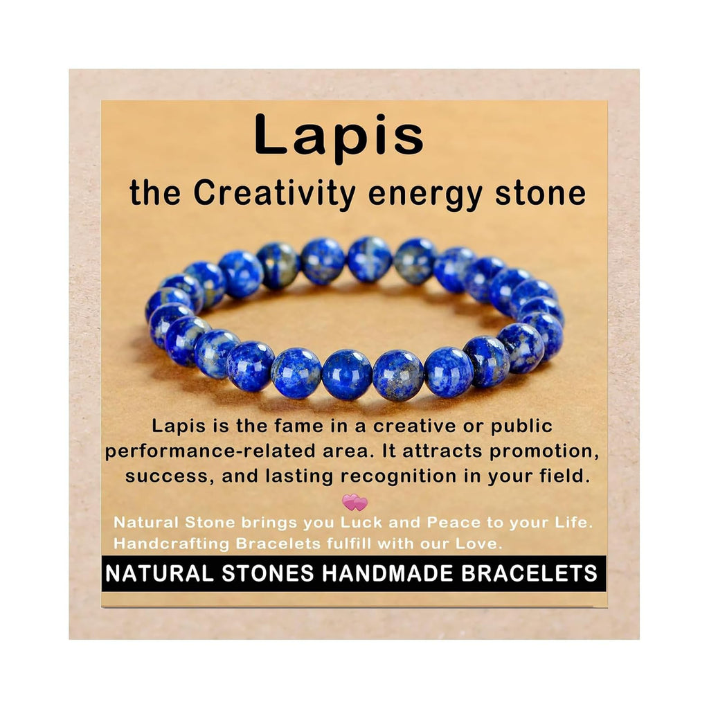 handmade lapis lazuli bracelet