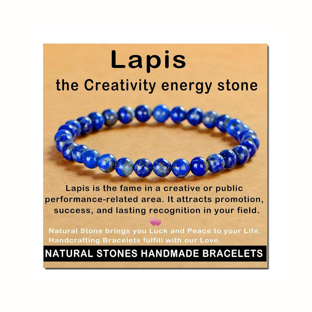 handmade lapis lazuli bracelet