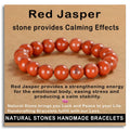 handmade red jasper bracelet