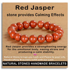 handmade red jasper bracelet