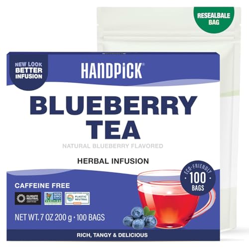HANDPICK blueberry herbal tea bags