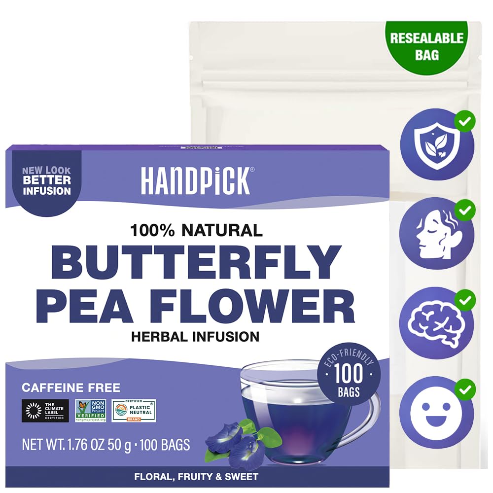 HANDPICK butterfly pea flower tea bags