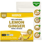 HANDPICK lemon ginger herbal tea bags