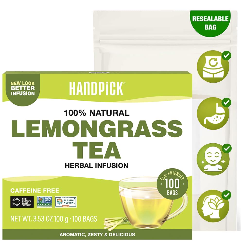 HANDPICK lemongrass herbal tea bags