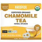 handpick organic chamomile tea bags