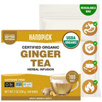 handpick organic ginger tea bags