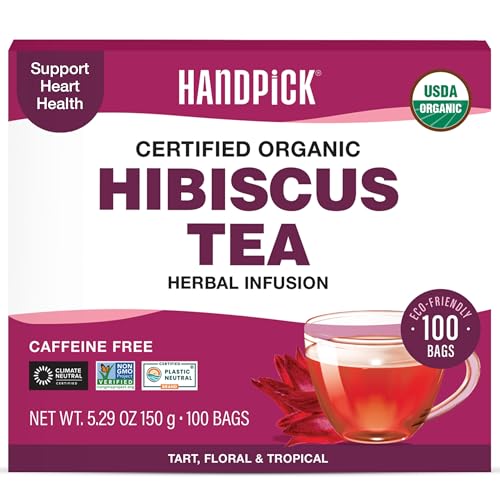 HANDPICK organic hibiscus tea bags