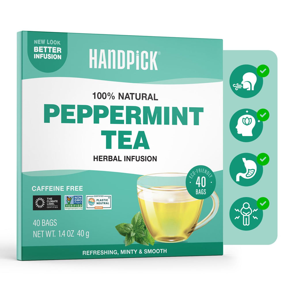 HANDPICK peppermint tea bags