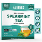 HANDPICK spearmint tea bags for relaxation