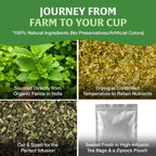 handpicked lemon balm herbal tea