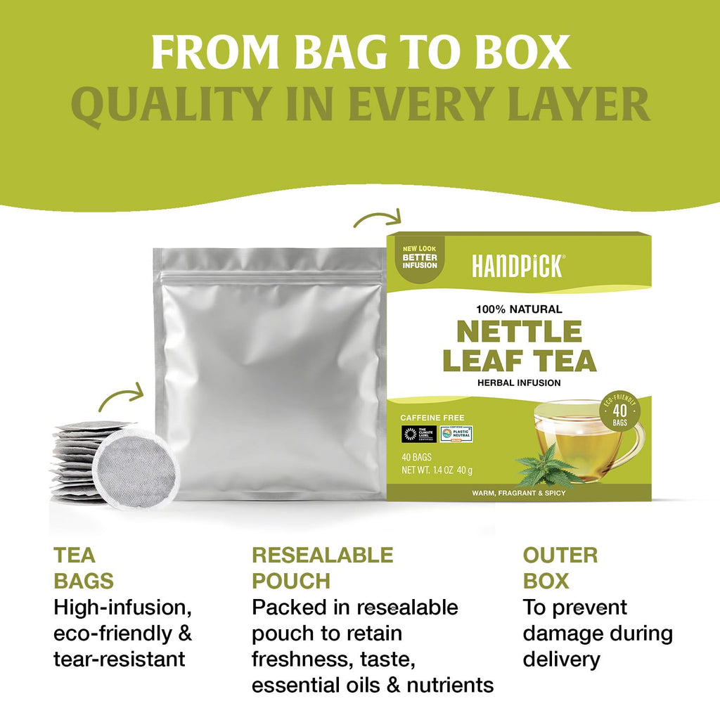 handpicked nettle tea for detox