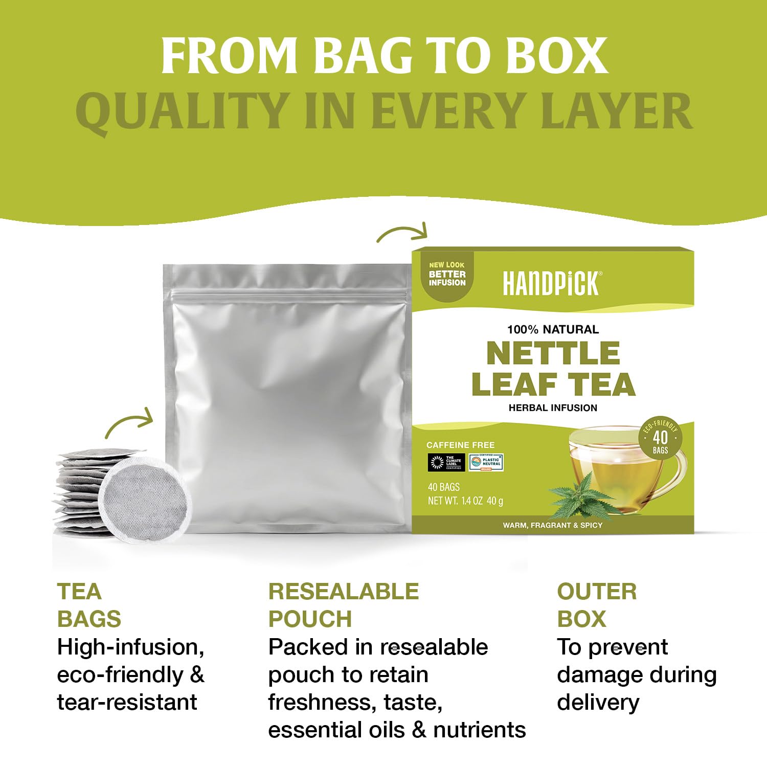 handpicked nettle tea for detox
