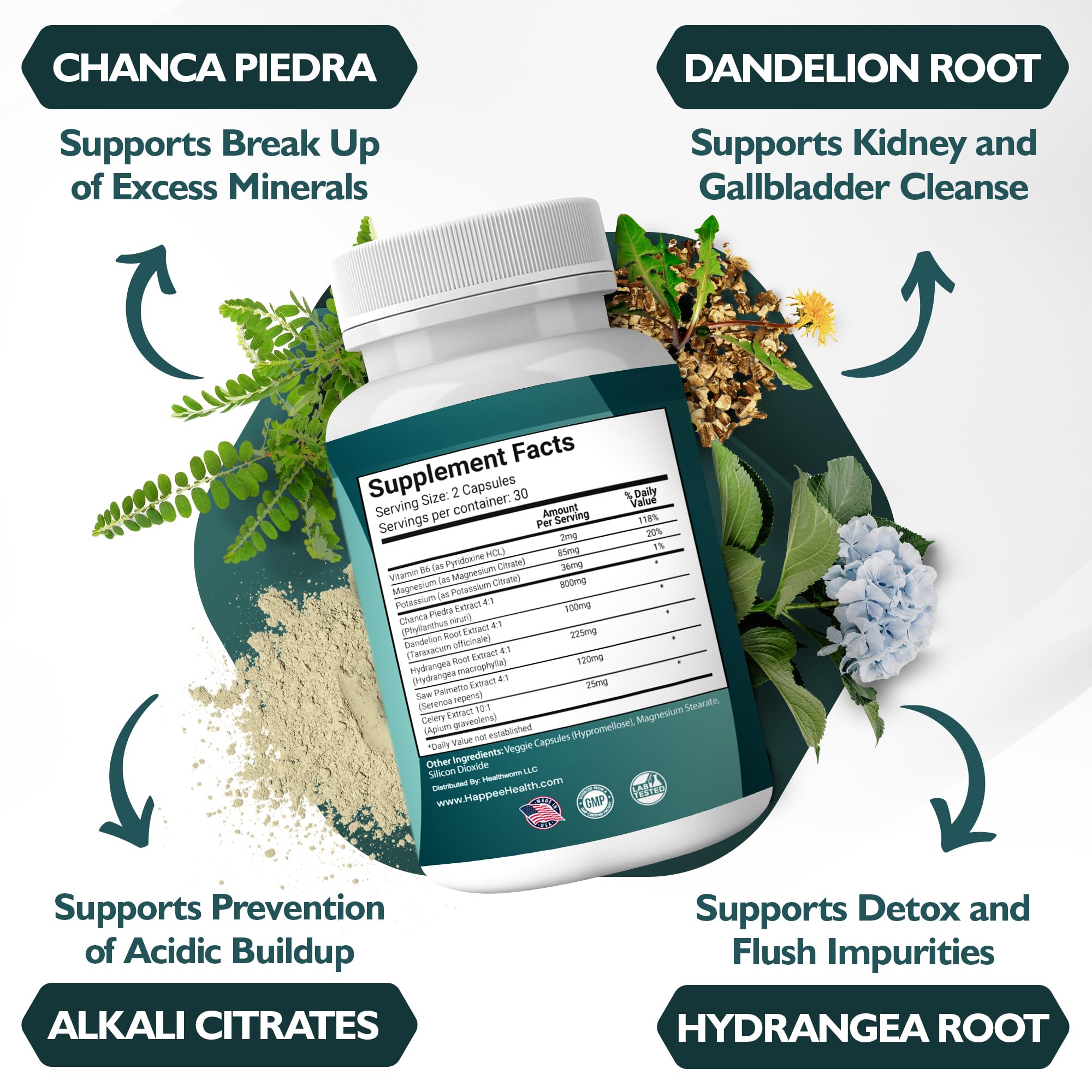 Happee Chanca Piedra natural health solution
