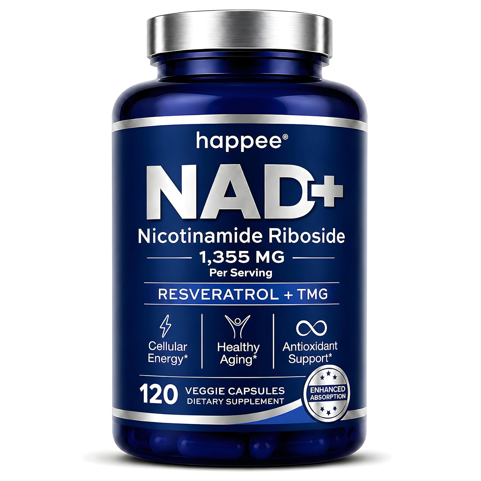 Happee NAD+ capsules for energy