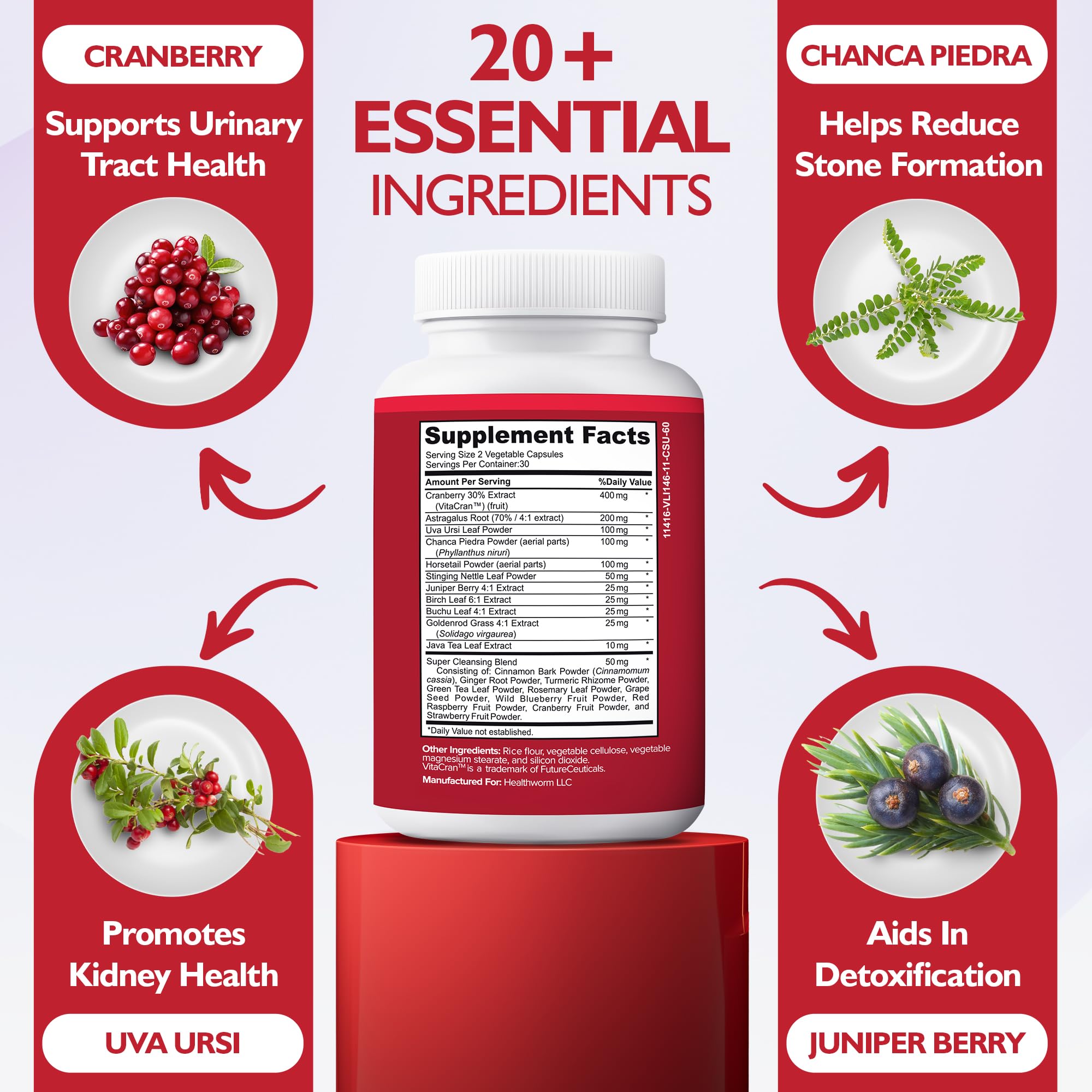Happee supplement for bladder infections