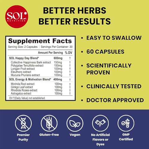 Happiness Bark capsules for mood support