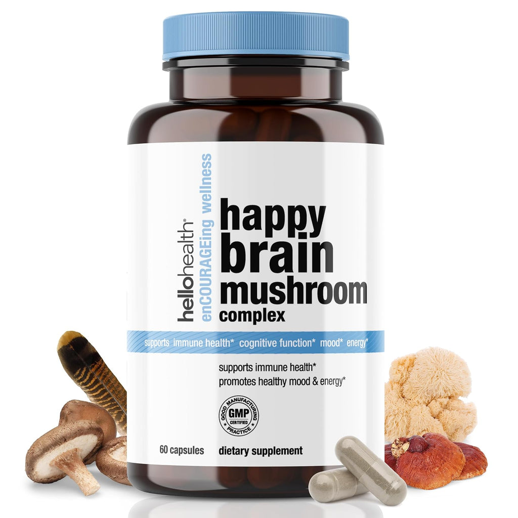 Happy Brain mushroom blends for focus