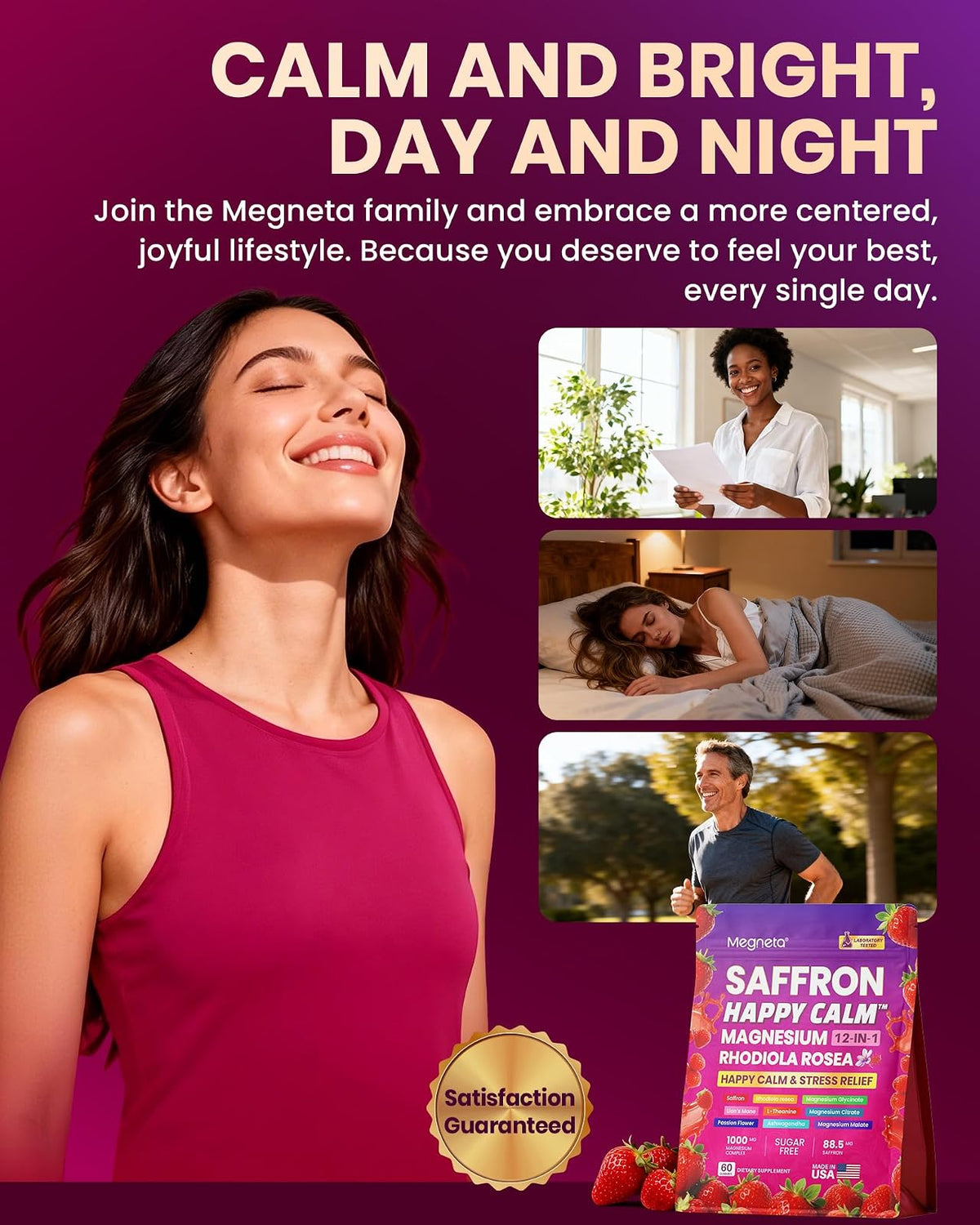 Happy Calm Saffron Gummies benefits