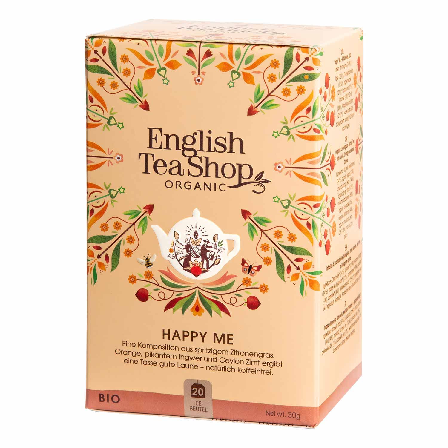 Happy Me herbal tea sachets