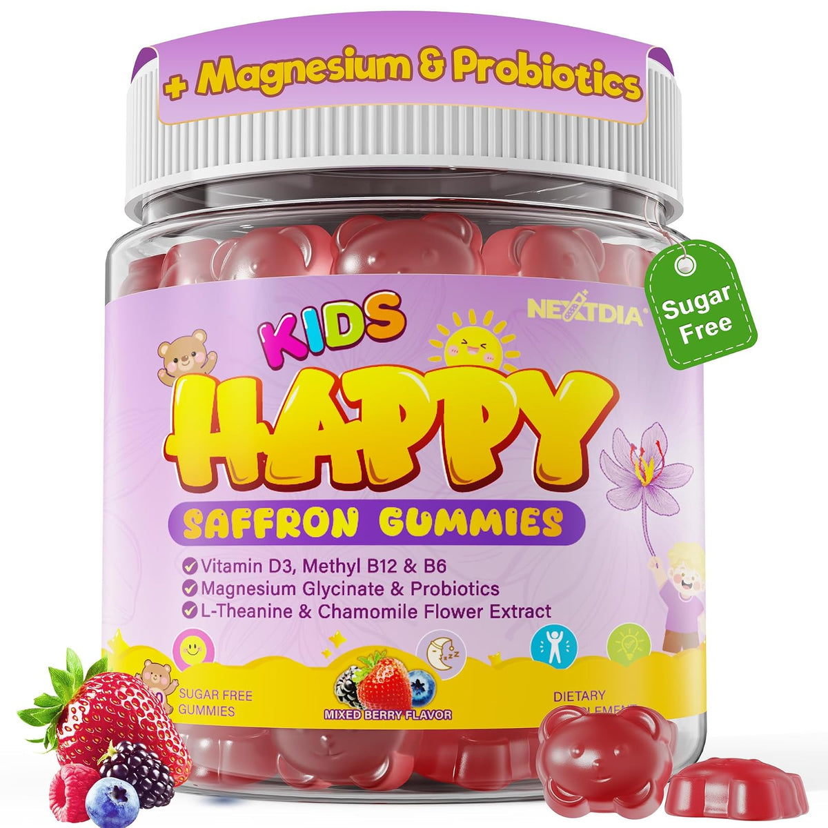 Happy Saffron Gummies for relaxation
