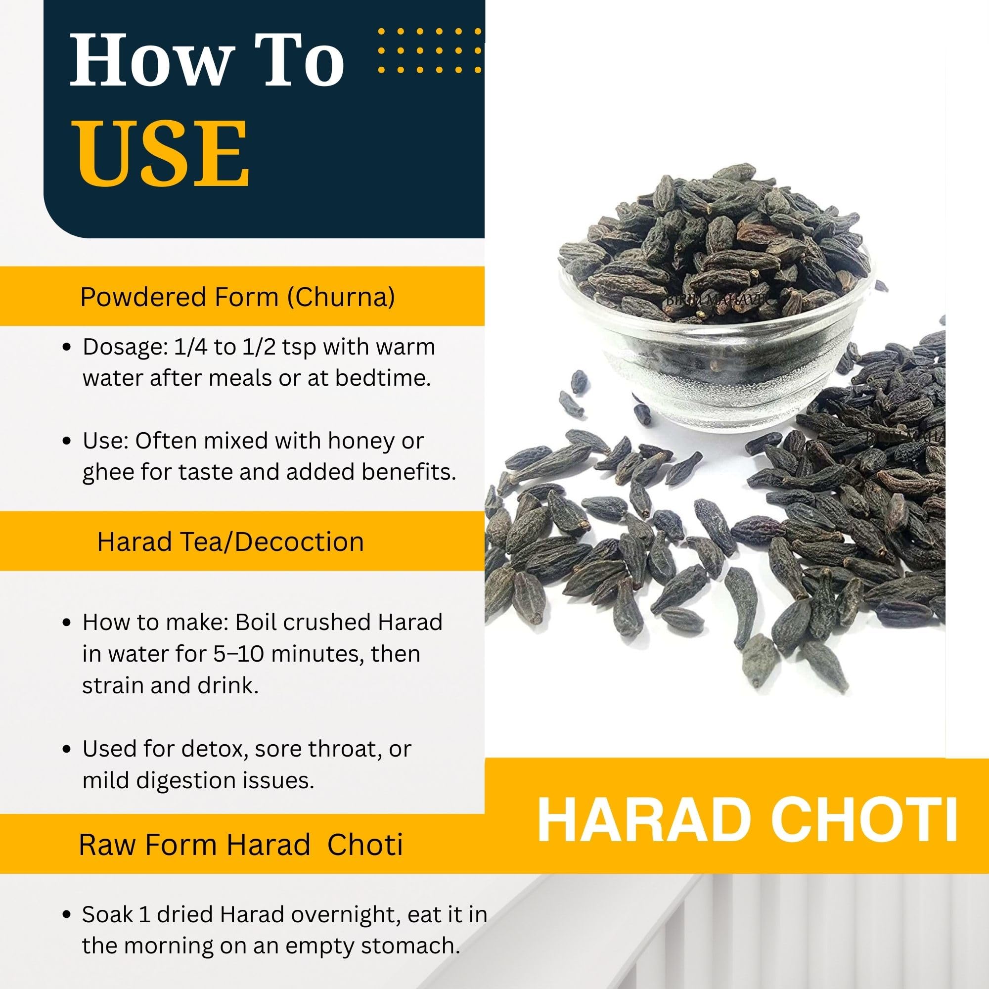 Harad haritaki for daily vitality