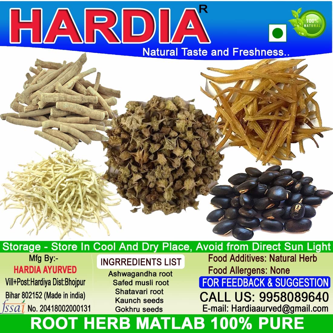 Hardia Shatavar Safed muscle support supplements