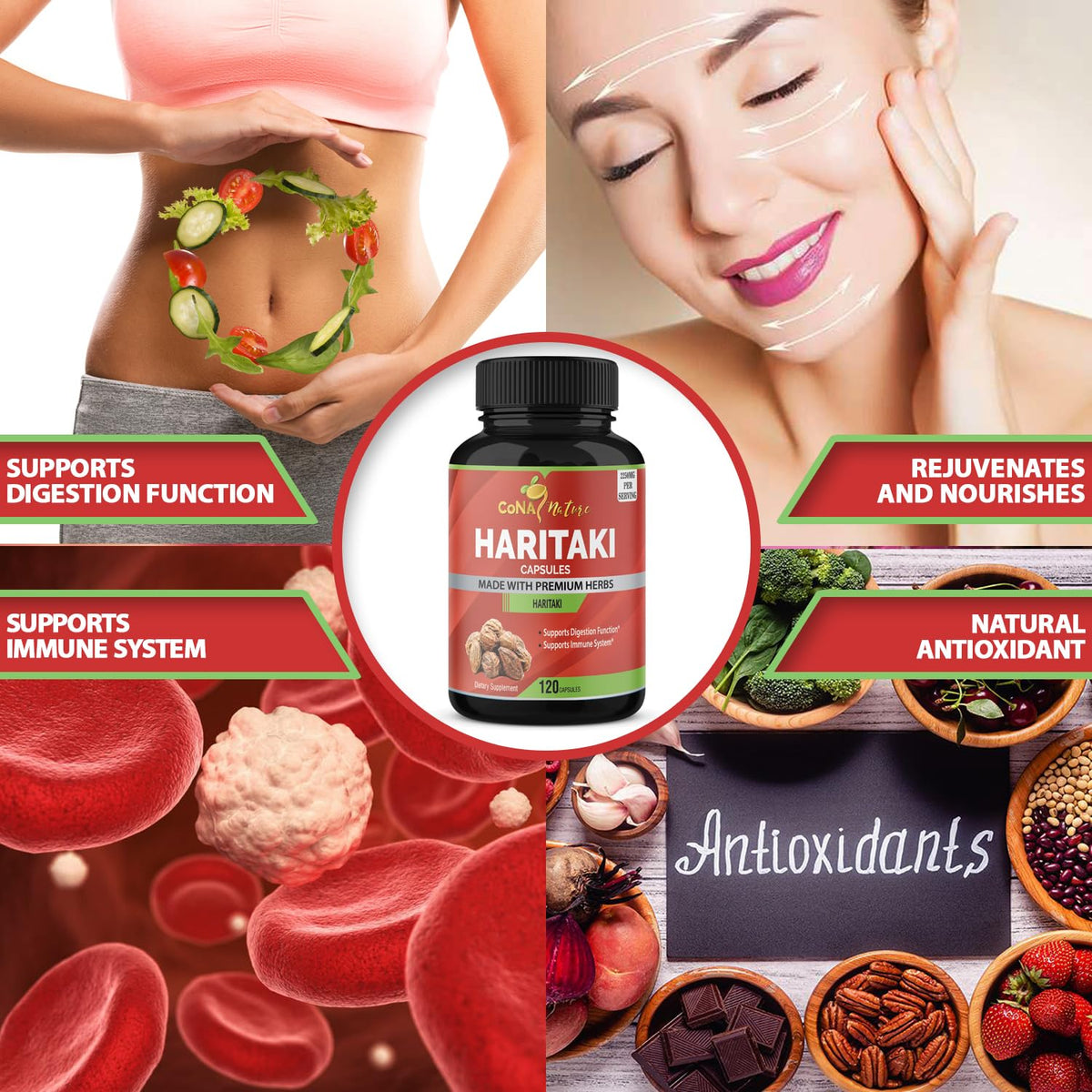 Haritaki capsules for overall wellness