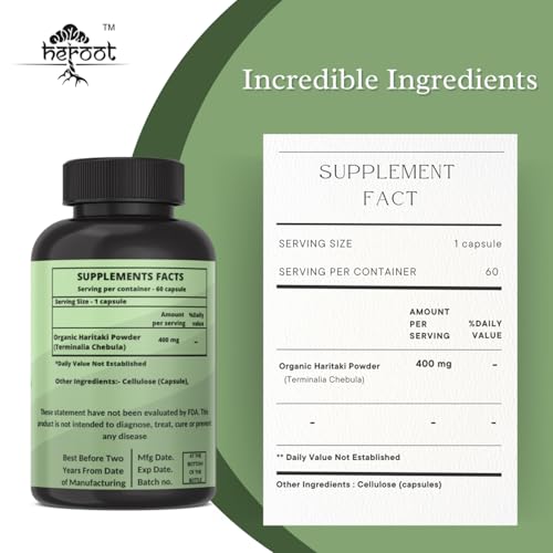 haritaki fruit extract in capsules