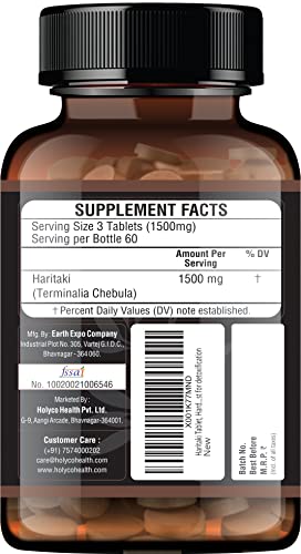 Haritaki tablets for balanced health
