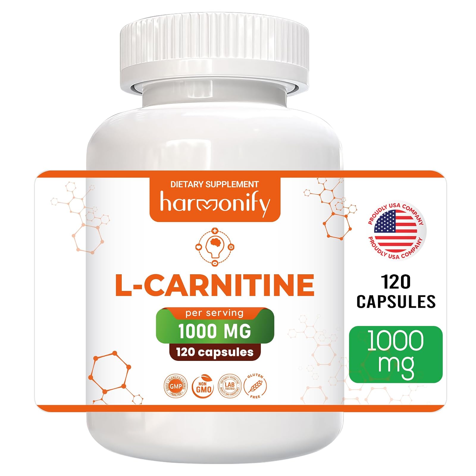 HARMONIFY L-Carnitine 1000 mg capsules