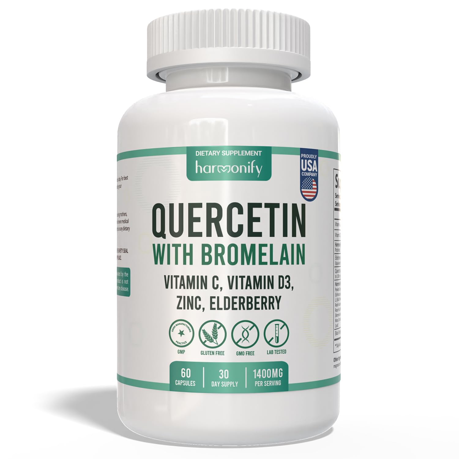 Harmonify Quercetin with Bromelain capsules