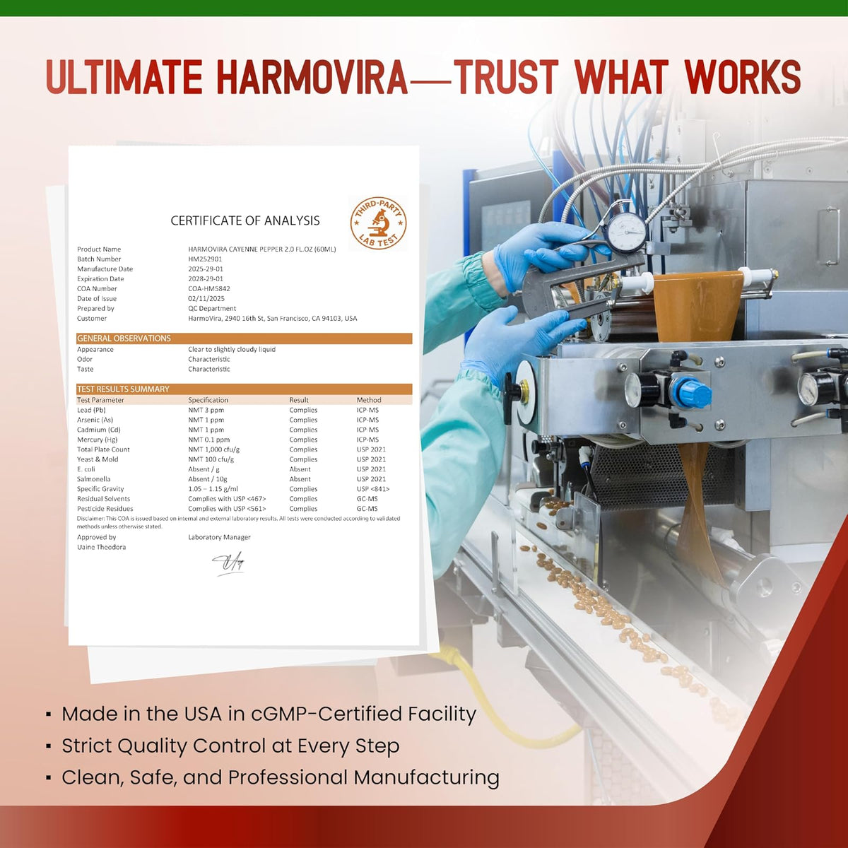 HarmoVira herbal cayenne for energy