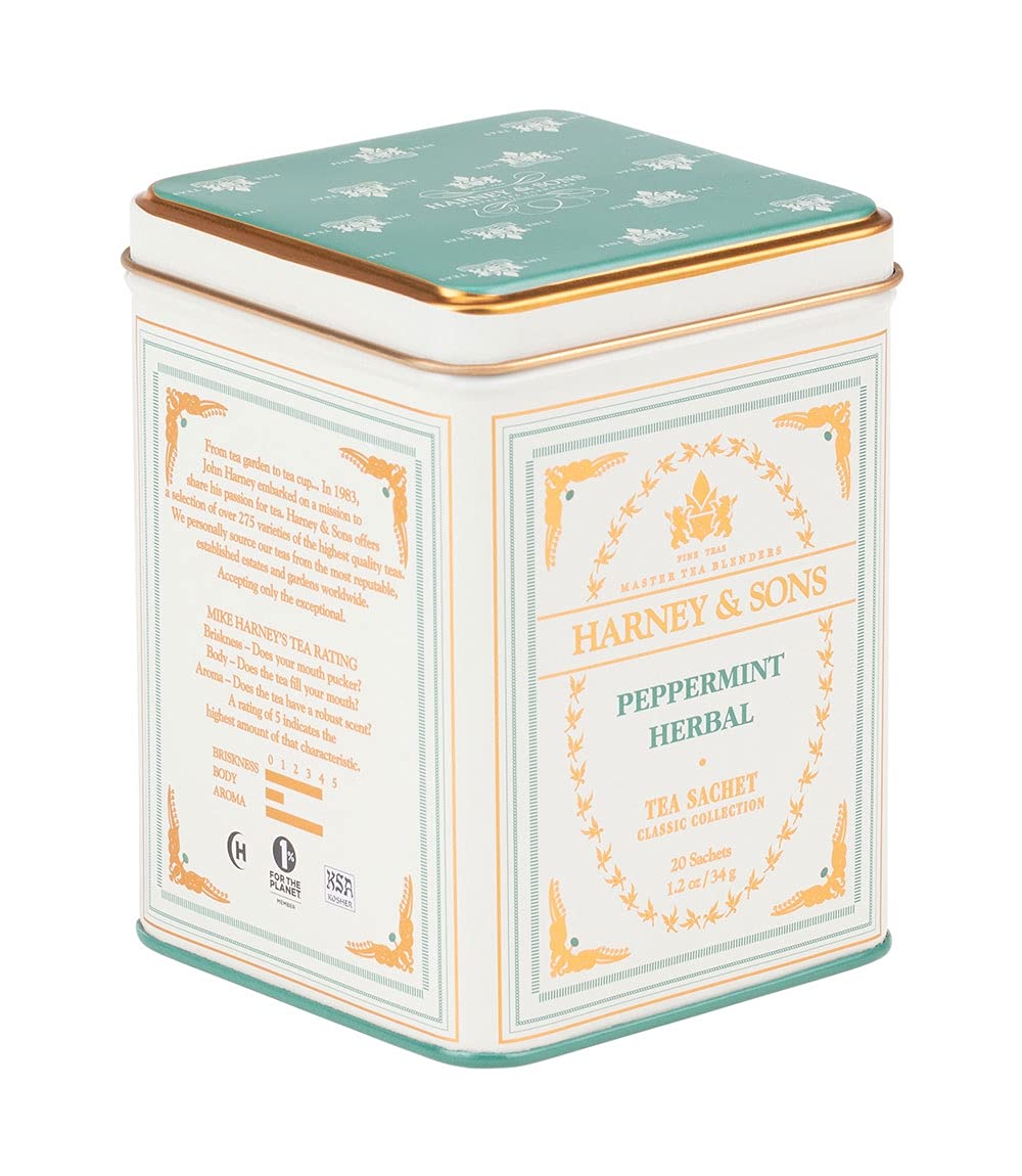 Harney and Sons peppermint tea sachets