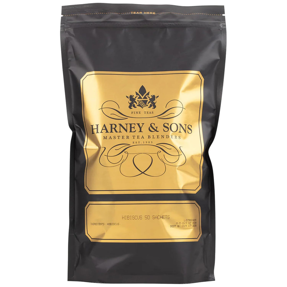 Harney & Sons hibiscus herbal tea sachets
